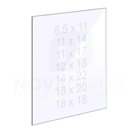1/8" Clear Acrylic Panel for Framing | Laser Cut w/Polished Edges
