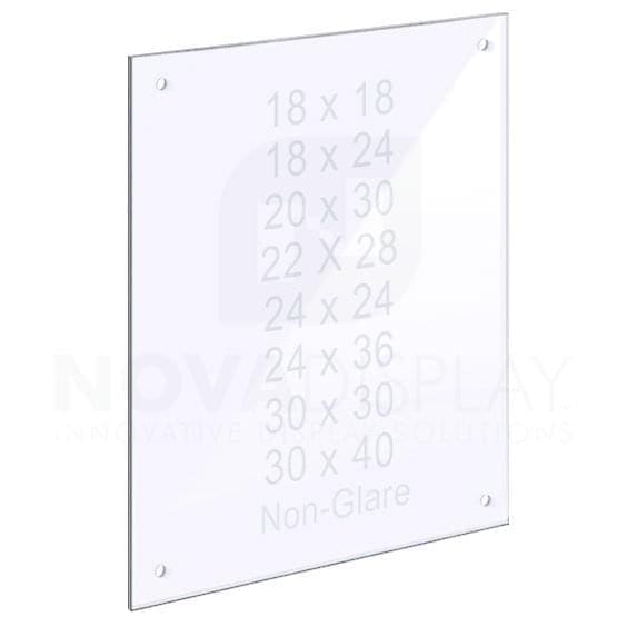 1/4" Clear Acrylic Panel for Framing | Laser Cut w/Polished Edges