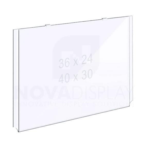 Cable Suspended Acrylic Poster Holder / 24x36 Acrylic Easy Access Frame