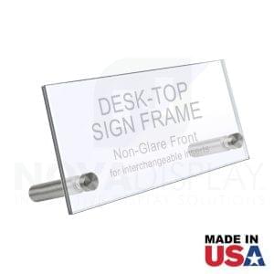 Desktop Acrylic Sign Frame | Laser-Cut Clear & Non-Glare Acrylic Blanks