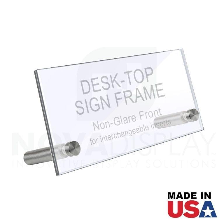 Desktop Acrylic Sign Frame | Laser-Cut Clear & Non-Glare Acrylic Blanks