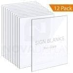 1/8" Non-glare Acrylic Sign Blanks – Laser-Cut Polished Edges