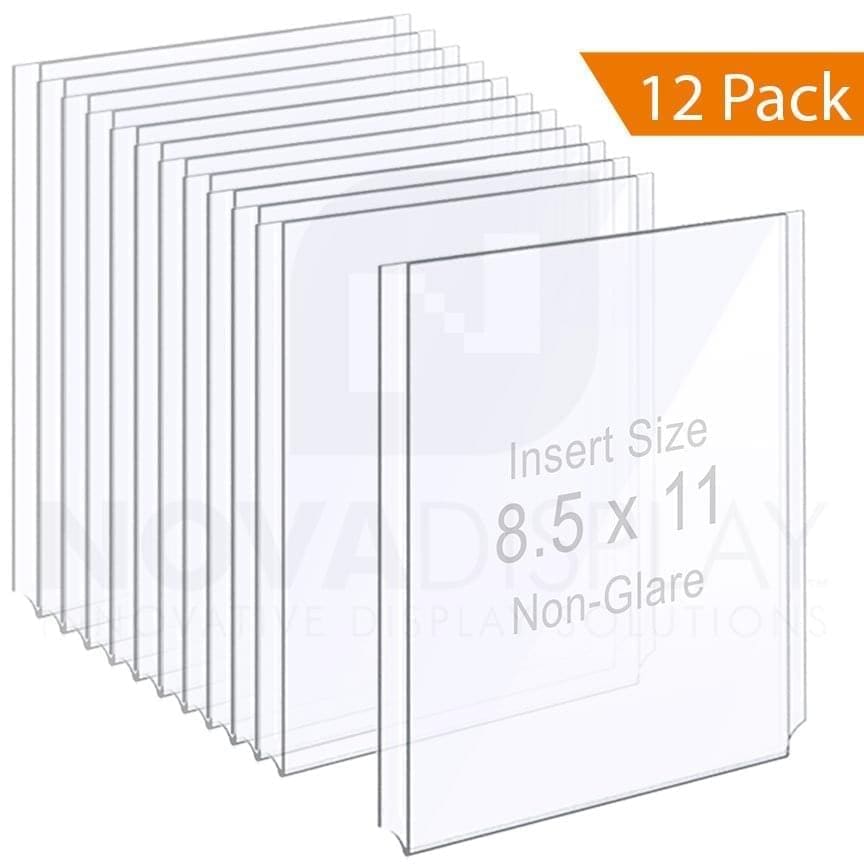 Wall Mounted Acrylic Poster Holder / Easy Access Acrylic Pocket Frame