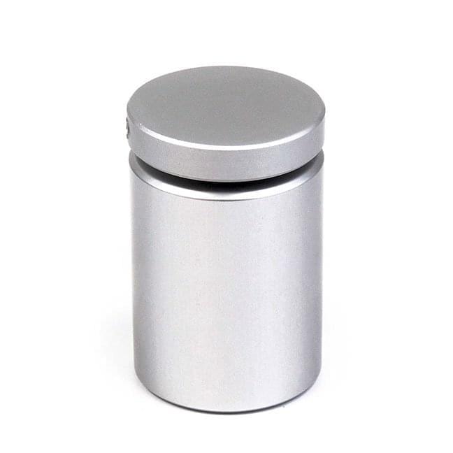 Sign Standoffs with M6 Stud-Cap – 1" Dia x 1-1/2" Aluminum Standoff