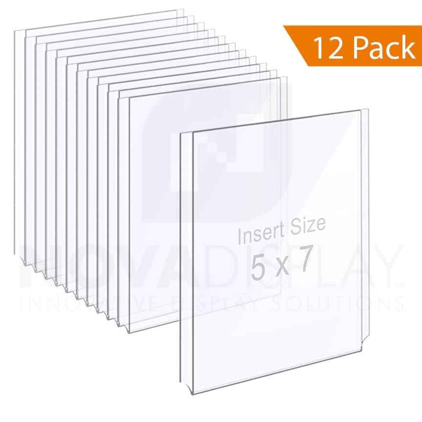 Clear Acrylic Easy Access Photo Holder / Frame – 12 pcs