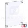 Non-Glare Acrylic Poster Frames | Standoff Wall Mounted Frames