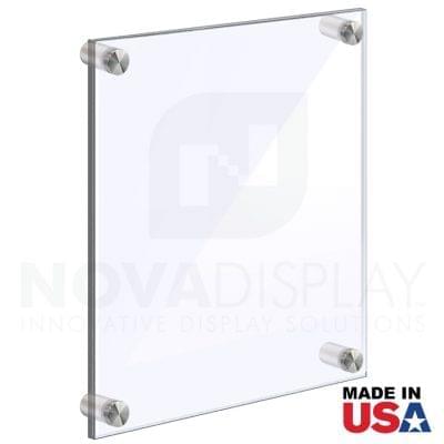 Extra-Large Acrylic Poster Frames with Standoffs Hardware – Bundle Deal