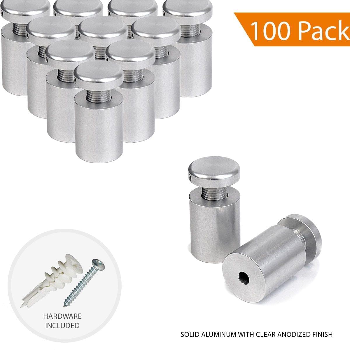 3/4" Dia. x 1" Economy Aluminum Sign Standoffs | Nova Display