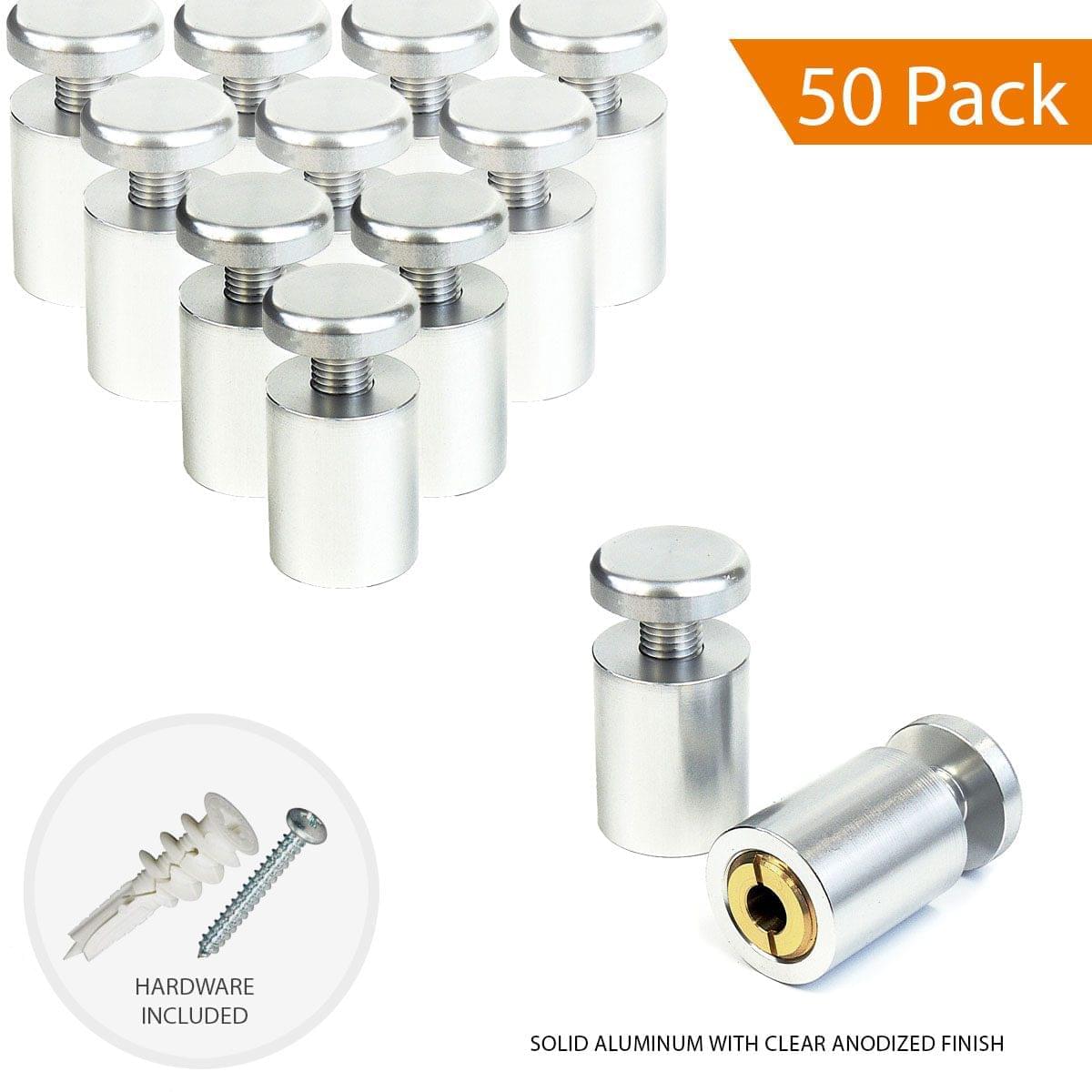 3/4" Dia. x 1" Sign Standoff (3-Part Standoff with M8 Stud-Cap)