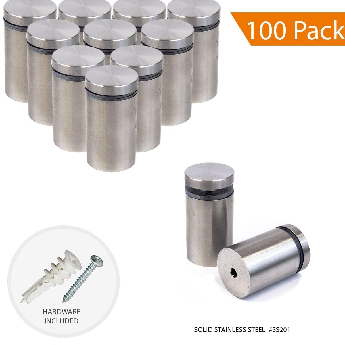 1" Dia. x 1-1/2" Sign Standoff — Stainless Steel | Nova Display