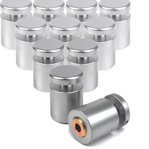 1/2" Dia. x 1/2" Sign Standoffs — Stainless Steel | Nova Display