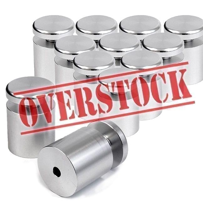 Save Big on Stainless Steel Sign Standoffs / Brushed Stainless Finish