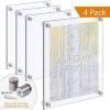 Extra-Large Acrylic Poster Frames with Non-Glare Front on Standoffs
