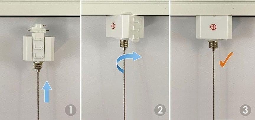 Power Cable Set for LPT Track/Rail to suspend LED Light Pockets