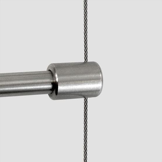 Single-Sided Cable Support for 10mm Diameter Horizontal Rod