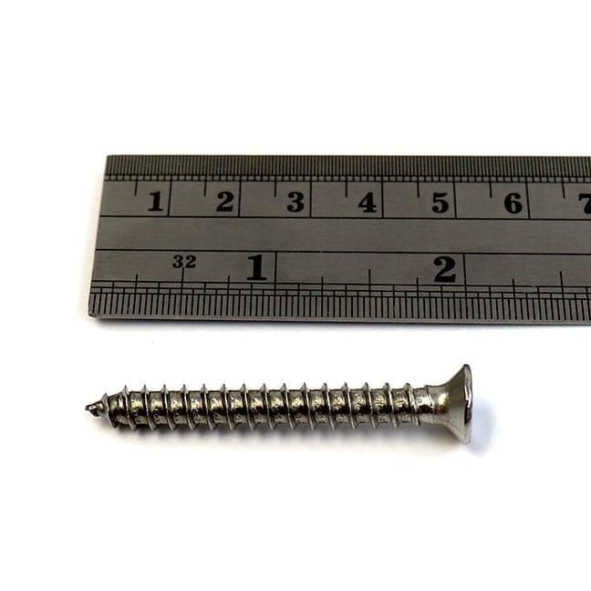 #10 x 2 in, Flat Head Screw for Cable/Rod Fixings, Stainless Steel – 95lbs