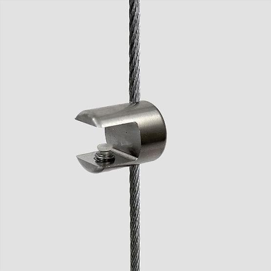 Shelf Support for 3mm Stainless Cables | Hang 3/8” thick shelves