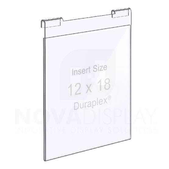 Hook-on Rod Acrylic Poster Displays | Nova Display Systems Store