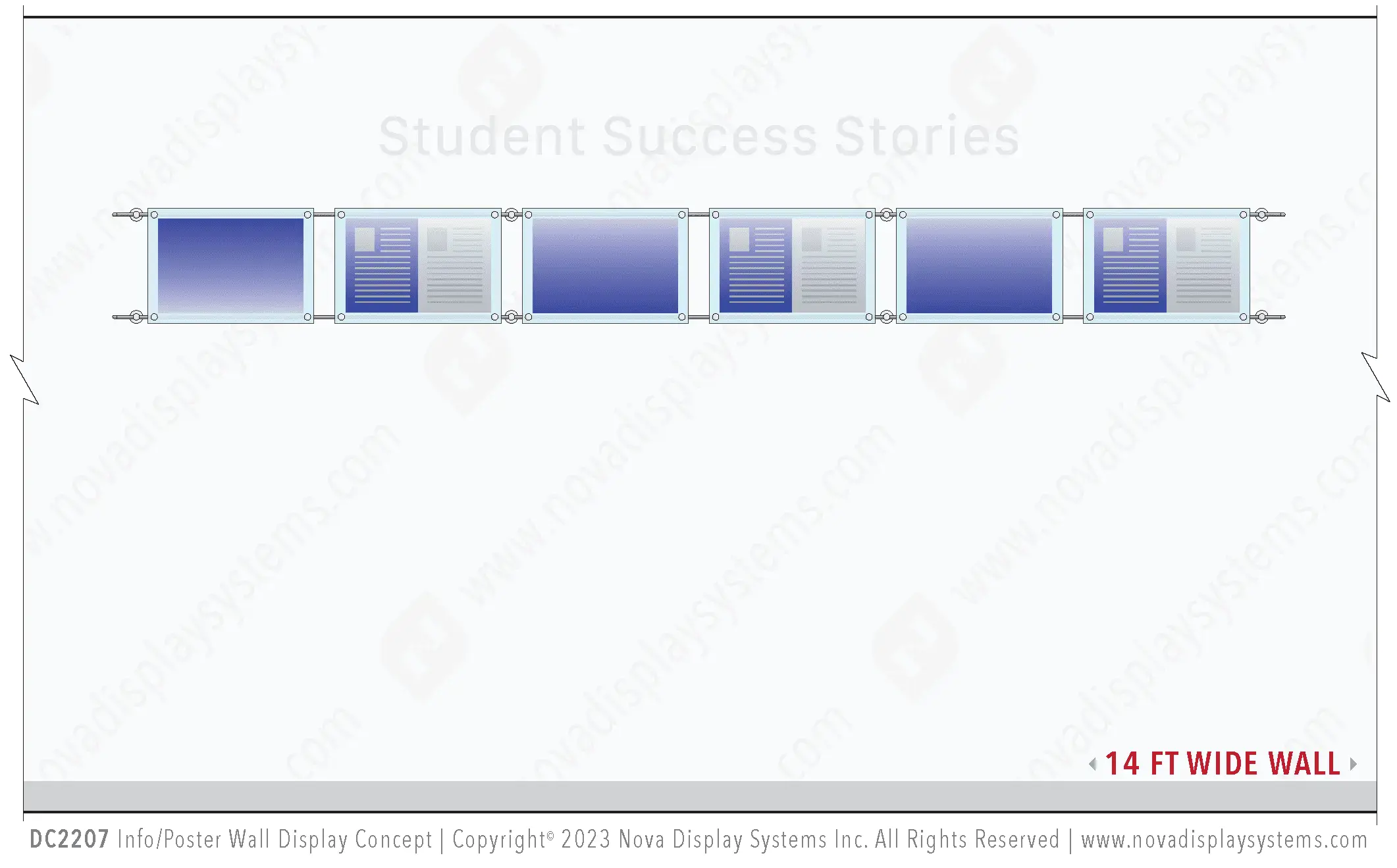 DC2207 Info/Poster Wall Display Concept | Wall Display Ideas