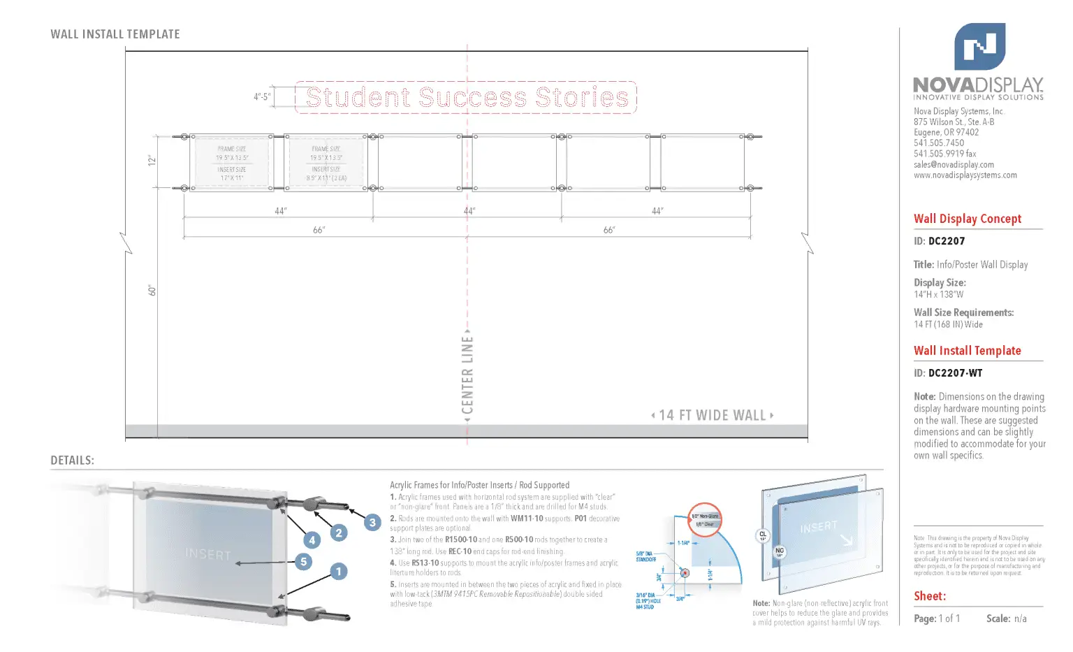 DC2207 Info/Poster Wall Display Concept | Wall Display Ideas