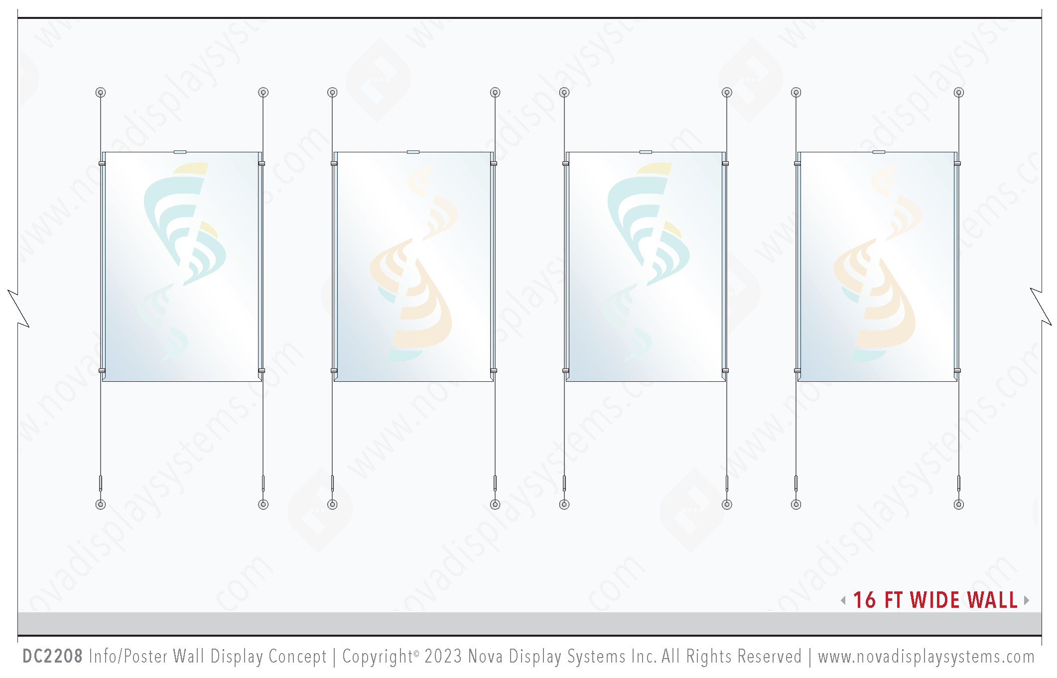 DC2208 Info/Poster Wall Display Concept | Wall Display Ideas