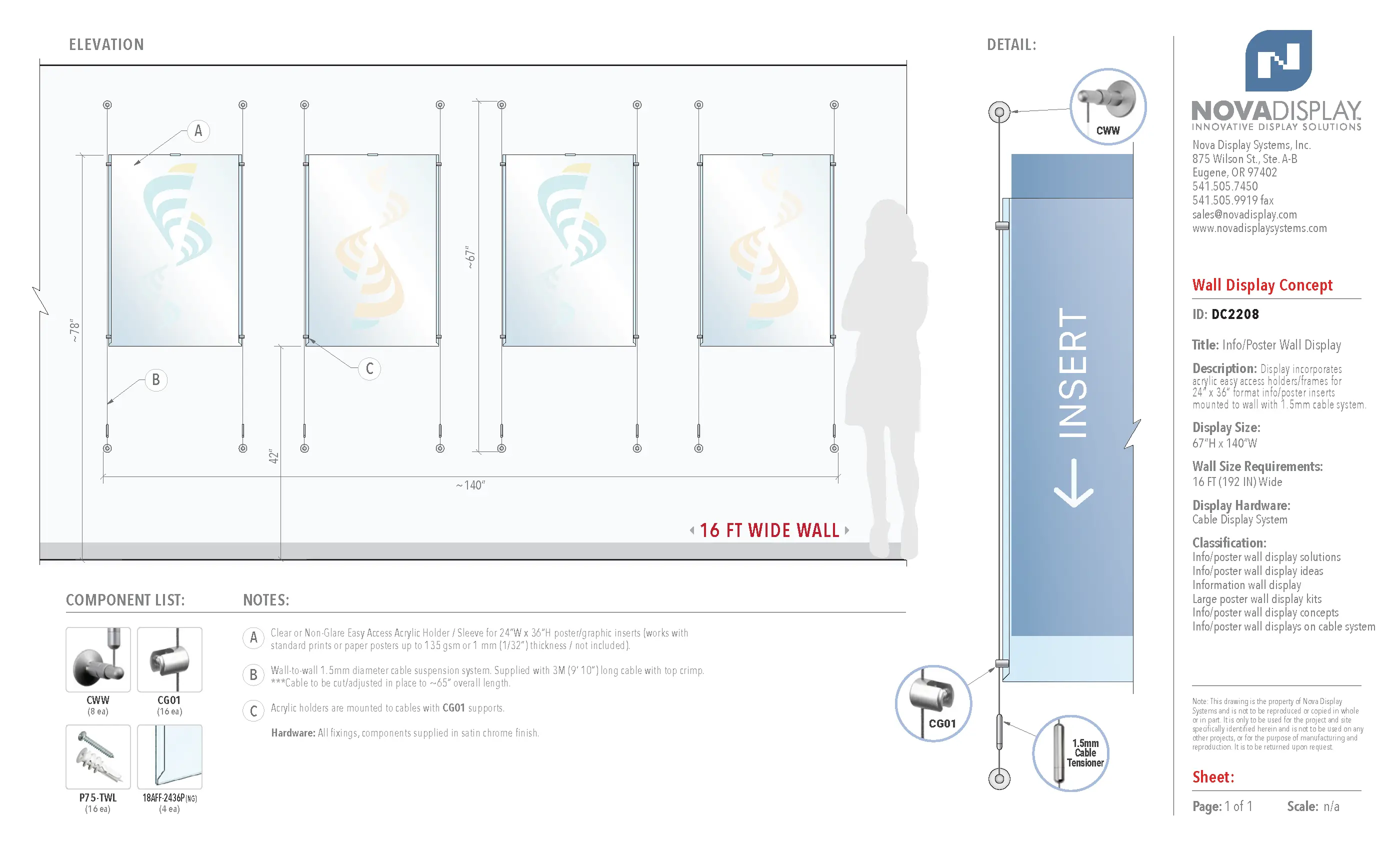 DC2208 Info/Poster Wall Display Concept | Wall Display Ideas