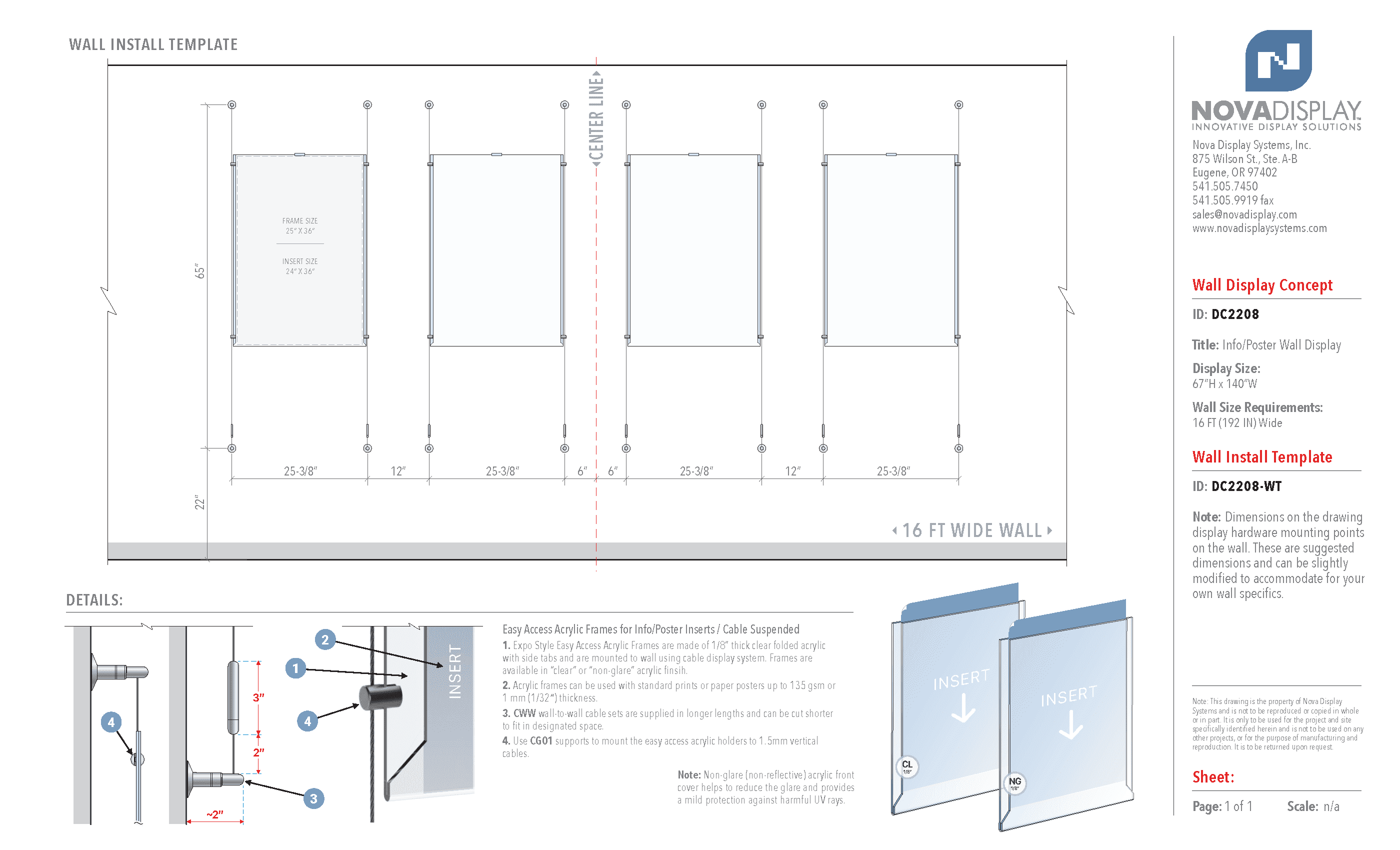 DC2208 Info/Poster Wall Display Concept | Wall Display Ideas
