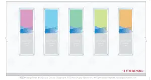 DC2501 Large Poster Wall Display – 16ft Wall | Display Concepts