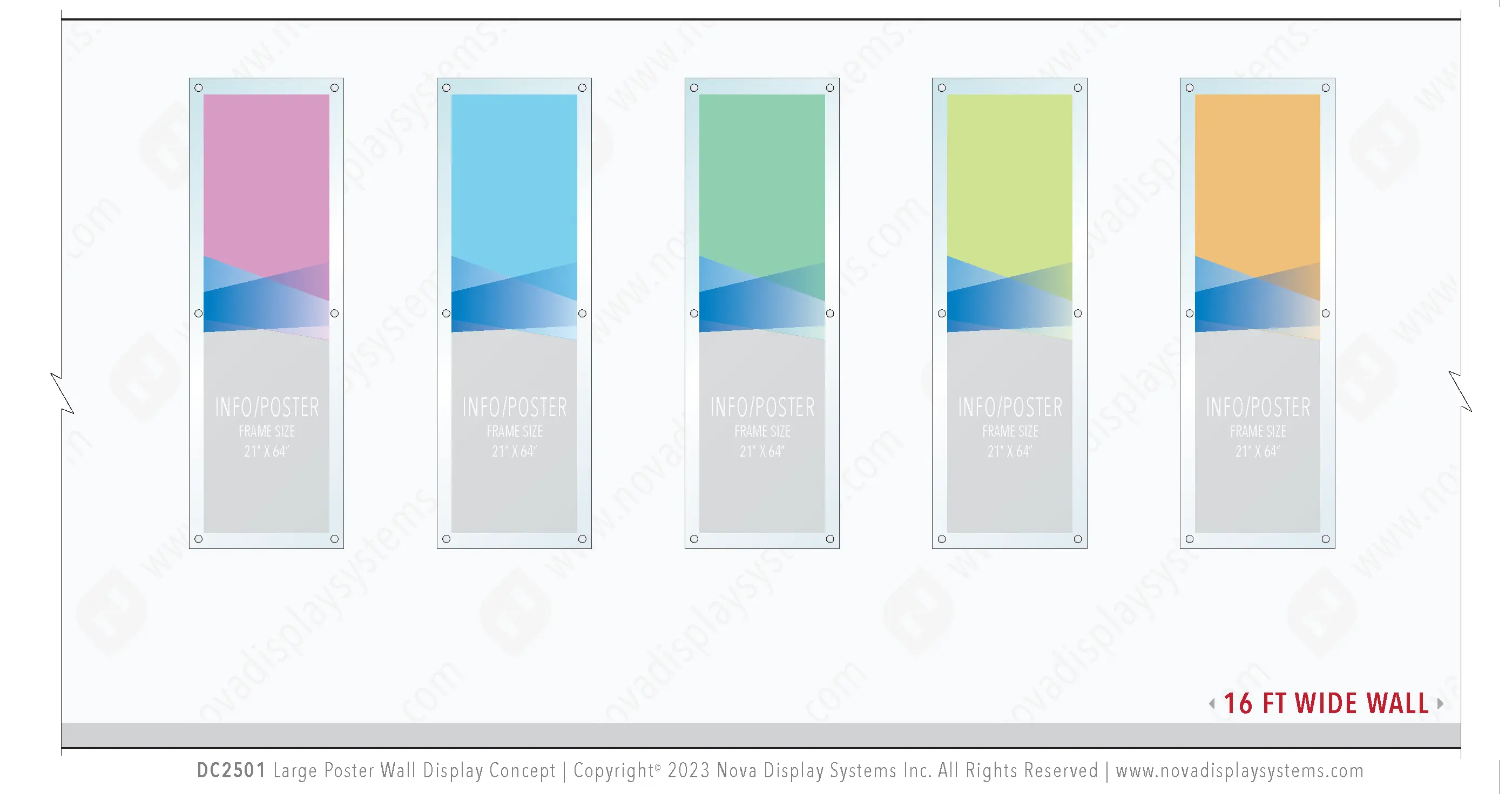 DC2501 Large Poster Wall Display Concept | Wall Display Ideas