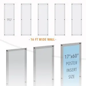 DC2501 Large Poster Wall Display – 16ft Wall | Display Concepts
