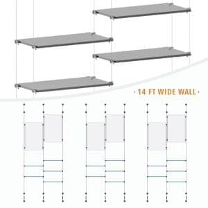 DC3100 Product Wall Display Concept – 14ft Wall | Display Ideas