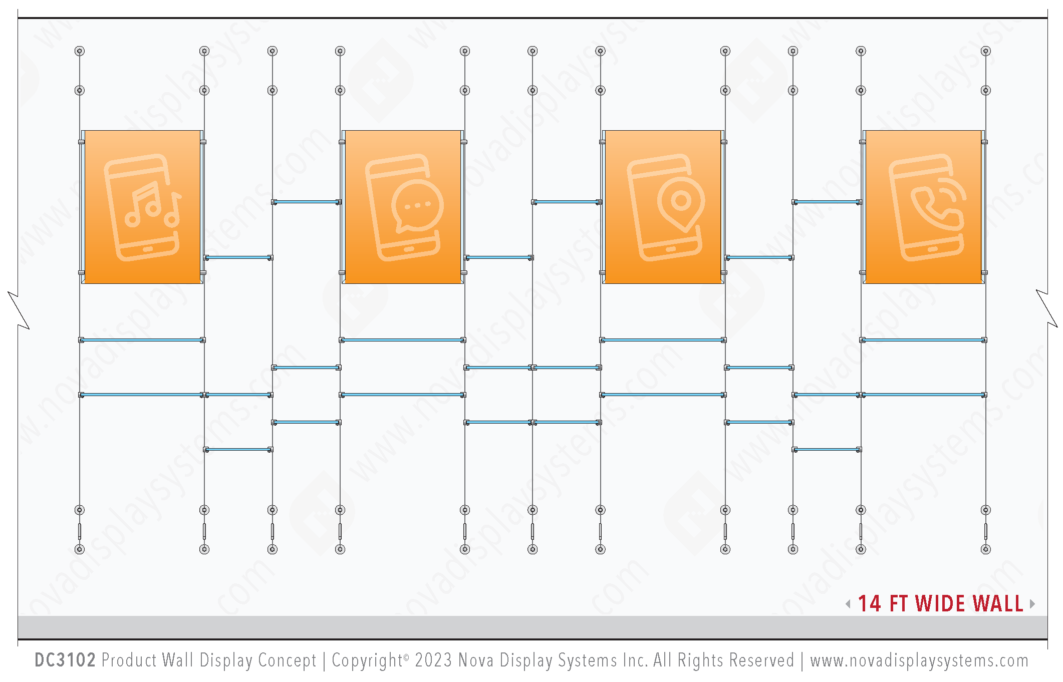 DC3102 Product Wall Display Concept | Wall Display Ideas