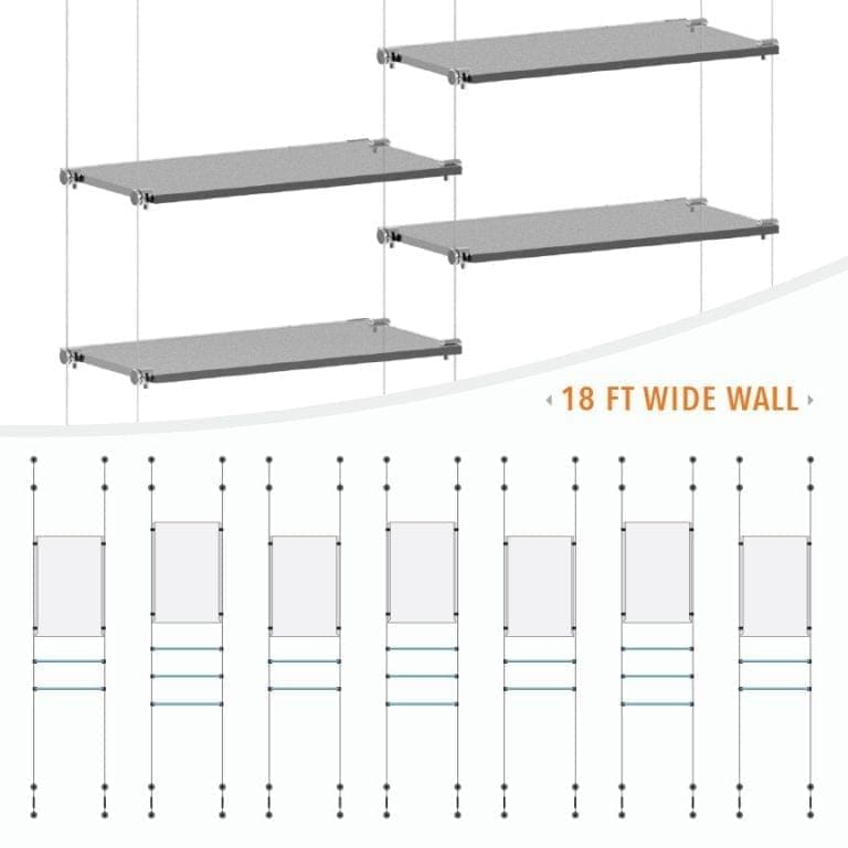 DC3104 Product Wall Display Concept – 18ft Wall | Display Ideas