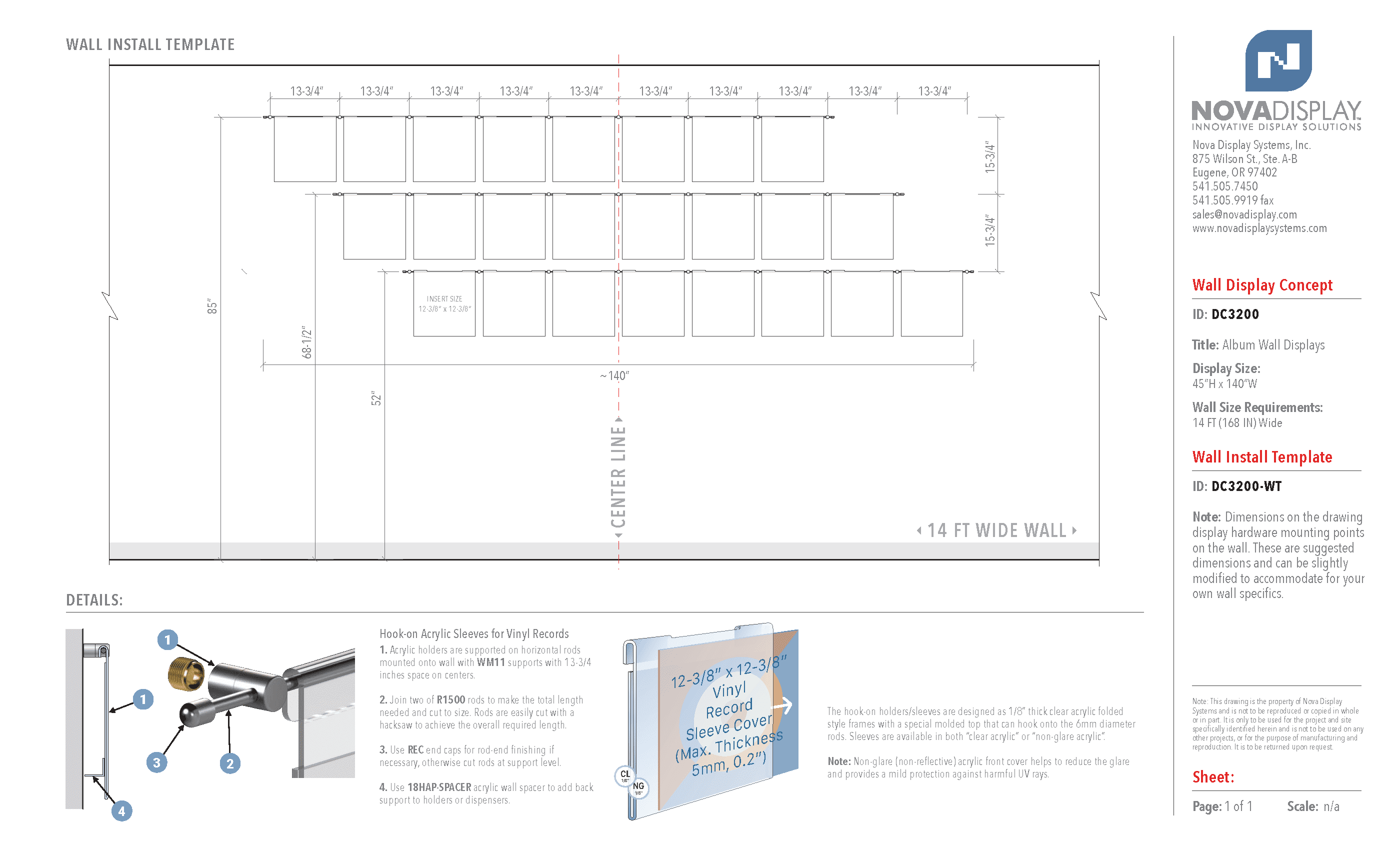 DC3200 Album Cover Wall Display Concept | Wall Display Ideas