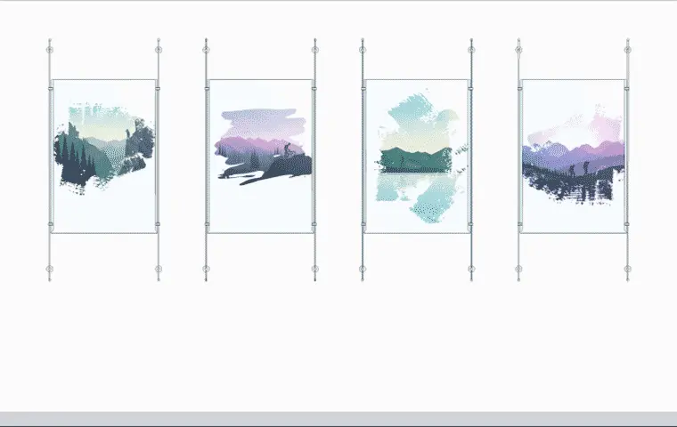 Info/Poster Wall Display – practical, elegant, easy to update display