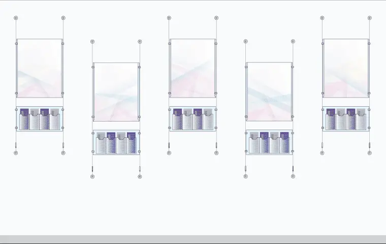 Literature Wall Displays — Stylish, easy-to-use wall display system