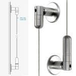 1.5mm Cable Suspension Set with Adjustable Top/Bottom Fixing