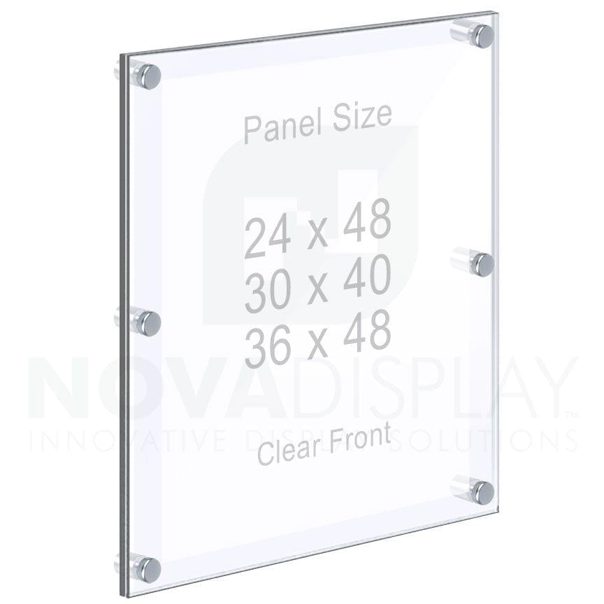 Frameless Acrylic Frame | Clear Acrylic Poster Display Kit