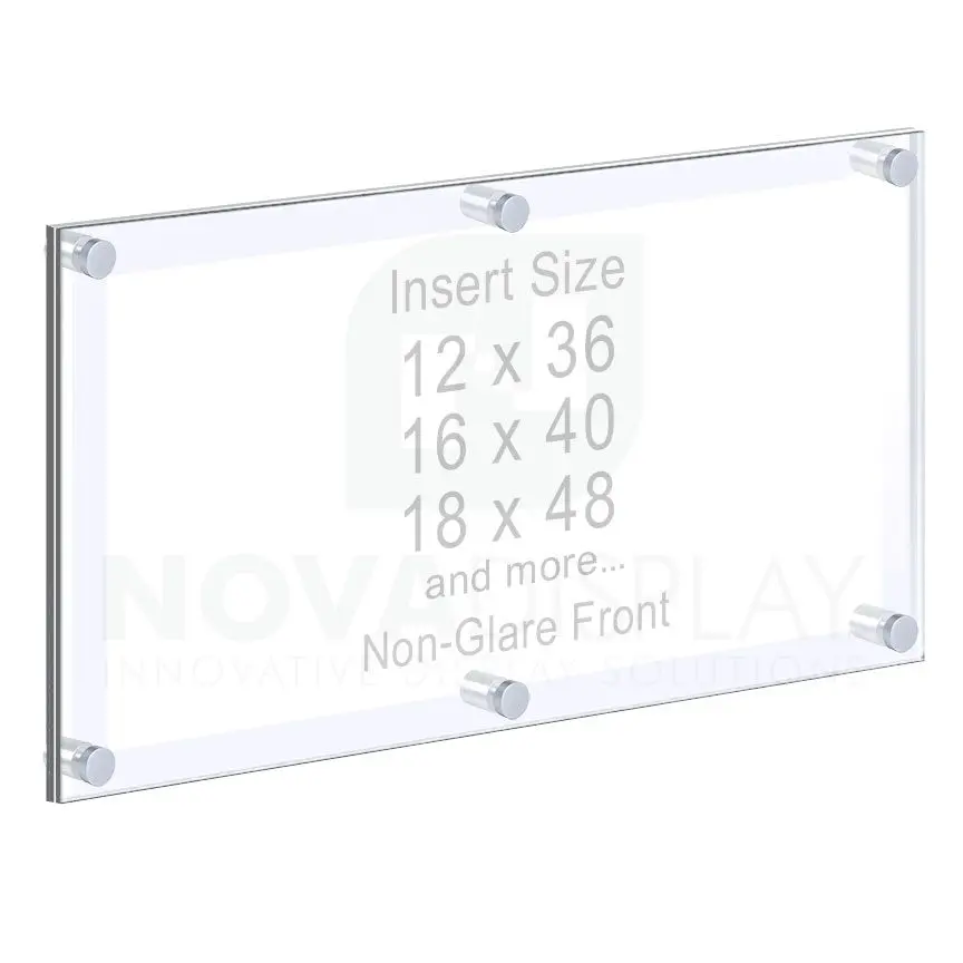 Oversized and Panoramic Acrylic Frames | Frameless Display Kits
