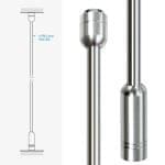 Heavy Duty Base Support for Cable/Rod Systems | Stainless Steel