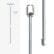 Top/Ceiling Fixing Kit with 1.5M Long Rod – 6mm Diameter Rod