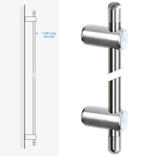 Threaded Rods & Fixings for 10mm Stainless Steel Rod Display System