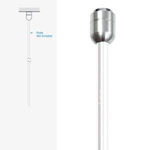 Top/Ceiling Fixing for 10mm (3/8") Diameter Rod System – Screw Fit