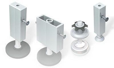 Inserts and Floor Bases for Vertical Profiles | Nova Display Systems