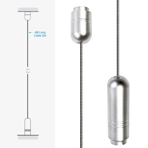 Cable Side-Grip Support for 1/4 panel | 3mm Cable Suspensions