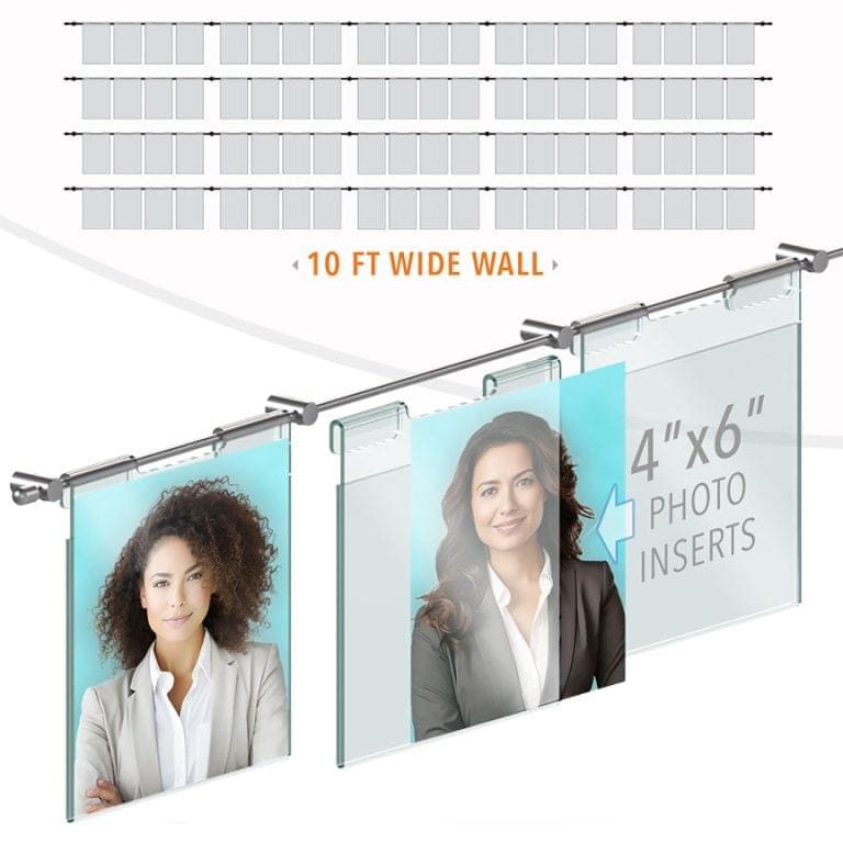 DC2101 Photo Wall Display Concept – 10ft Wall | Employee Walls