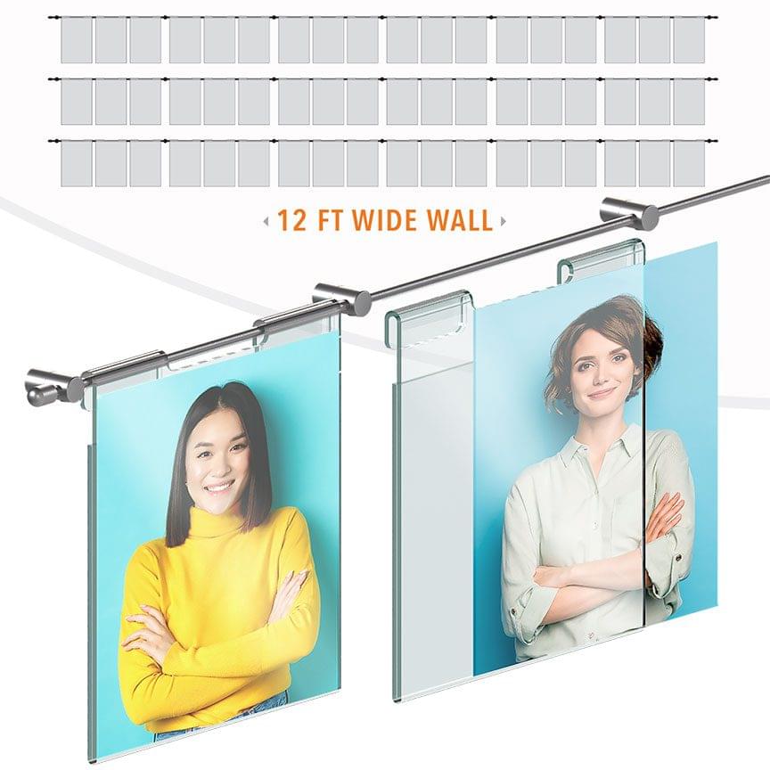 DC2136 Photo Wall Display – 12ft Wall | Portraits of Success