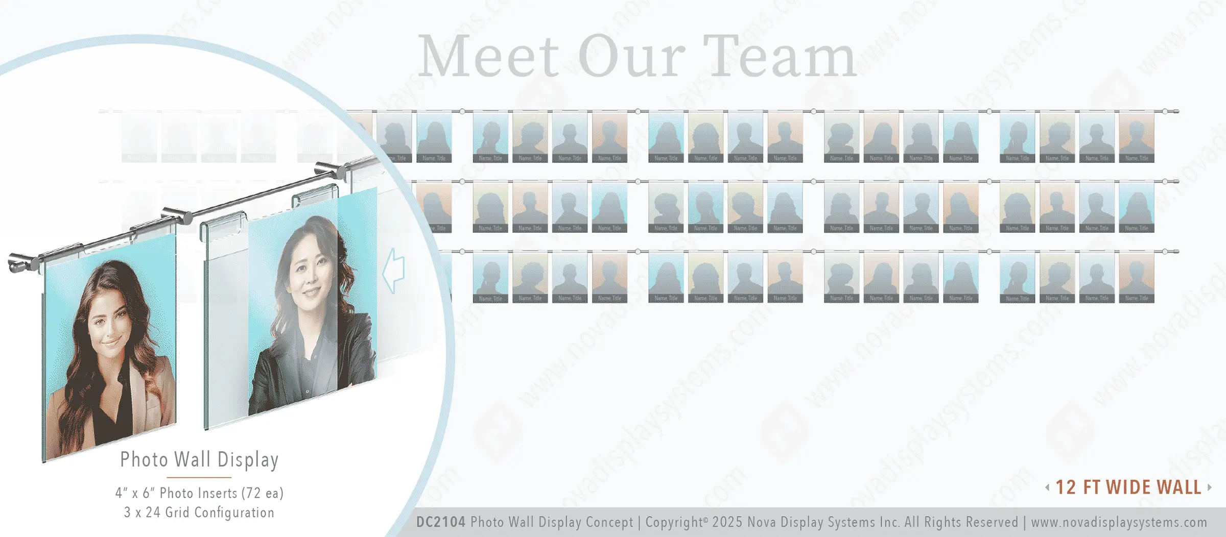 DC2104 Photo Wall Display Concept – 12ft Wall | Photo Displays