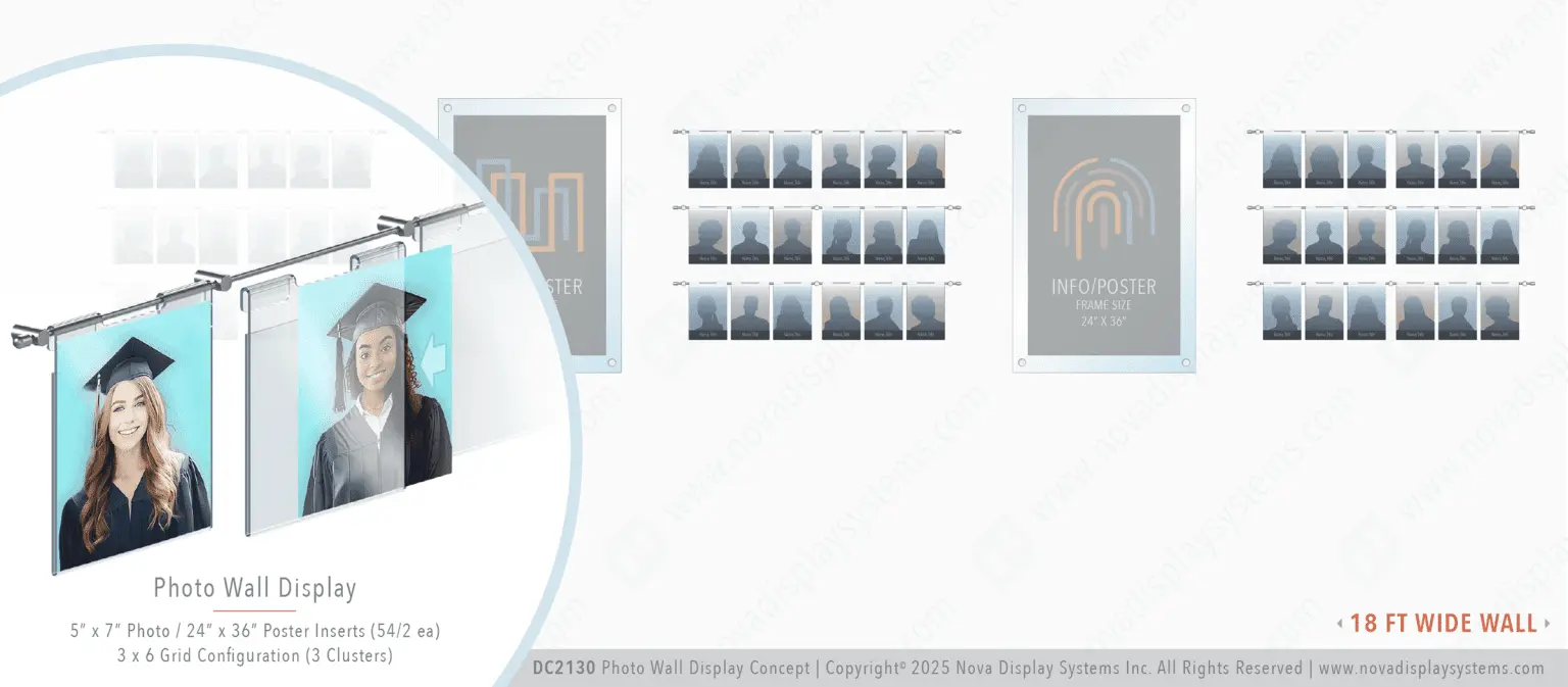 DC2130 Photo Wall Display Concept – 18ft Wall | Student Spotlight