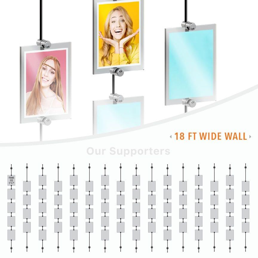 DC2136 Photo Wall Display – 12ft Wall | Portraits of Success